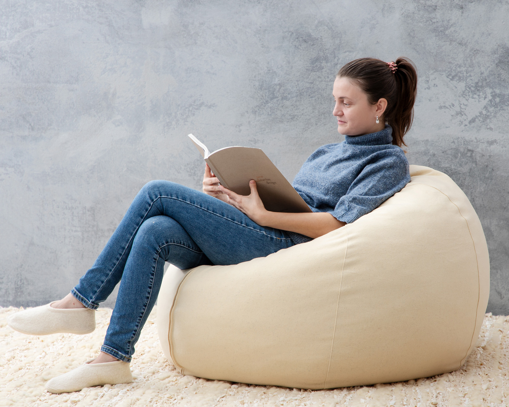 Round Wool Bean Bag Chair – ON SALE, Toxin-Free | Home of Wool